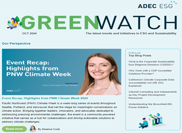 Event Recap: Highlights from PNW Climate Week 2024 | ADEC ESG